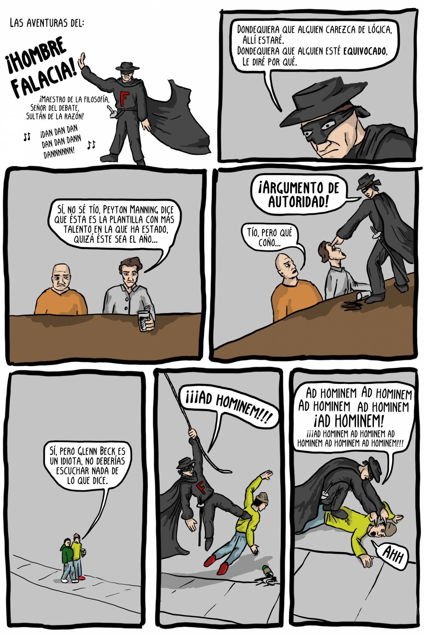 Las aventuras del Hombre Falacia - Cómics Existenciales - STIRNER Ed.